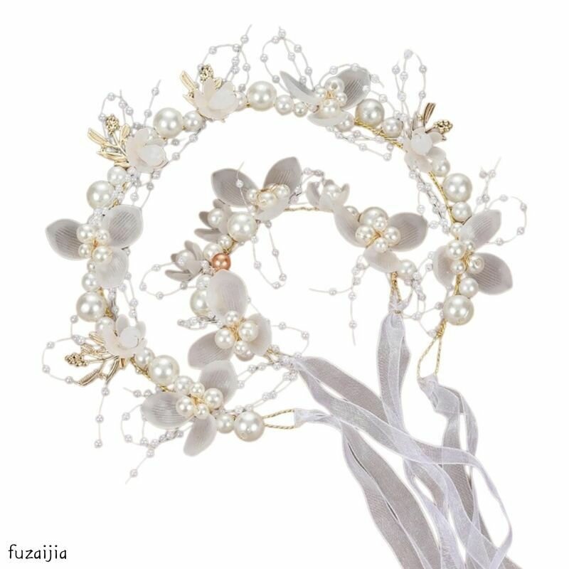 Набор цветов для свадебной гирлянды на запястье-белый