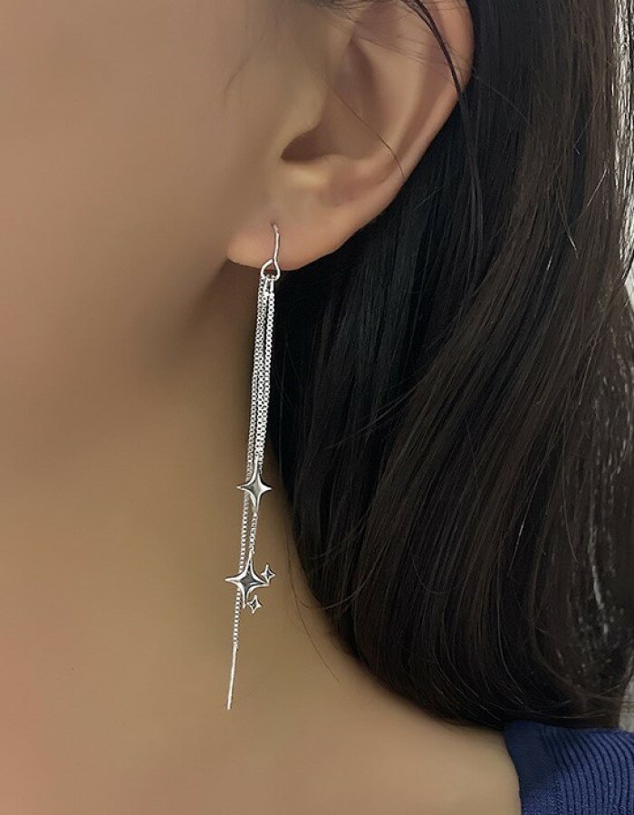 Серьги цепочки, с подвесками