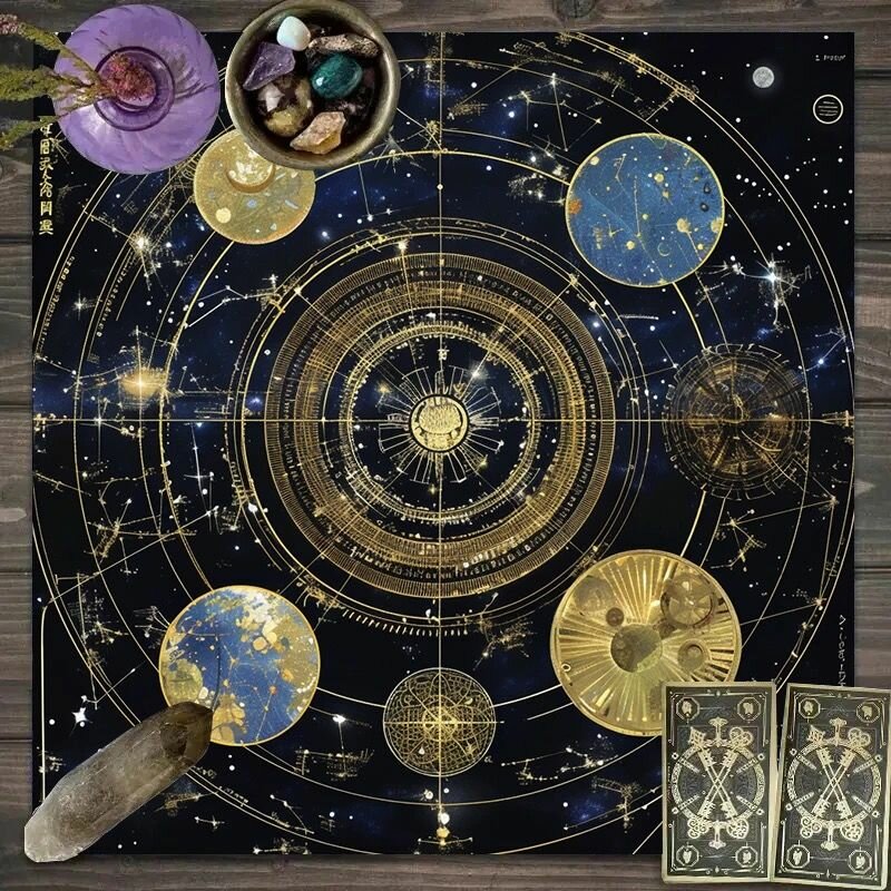 Гадальный инструмент/Скатерть для гаданий на картах Таро 90X90CM