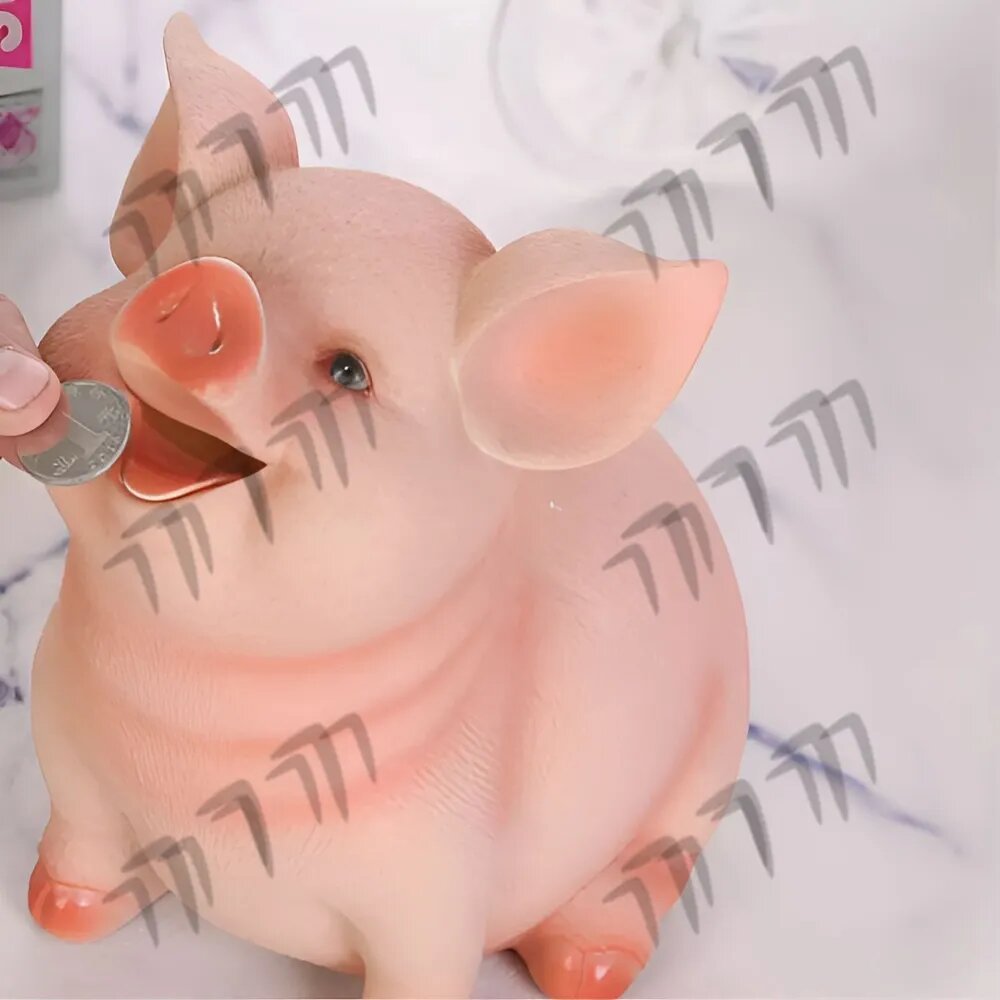 Копилка для денег "Розовый", 15х20 см, 1 шт