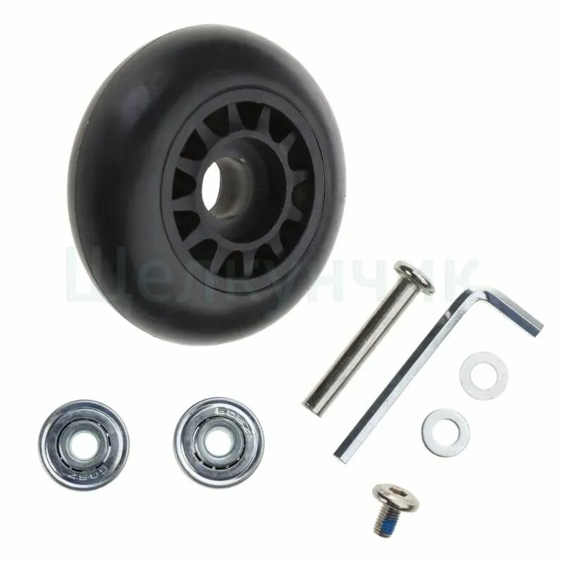 (1 шт.) Багажное бесшумное колесо - пвх67мм28мм