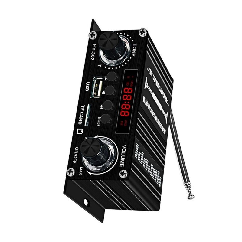 Цифровой Усилитель HY 302 12V Для Домашней Автомобильной Аудиосистемы С USB TF, Воспроизводящий BT5.0 FM-Радио