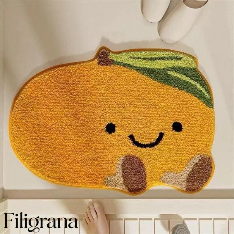 Коврик для входной двери Filigrana из искусственного кашемира, впитывающий влагу и противоскользящий.80cm*120cm