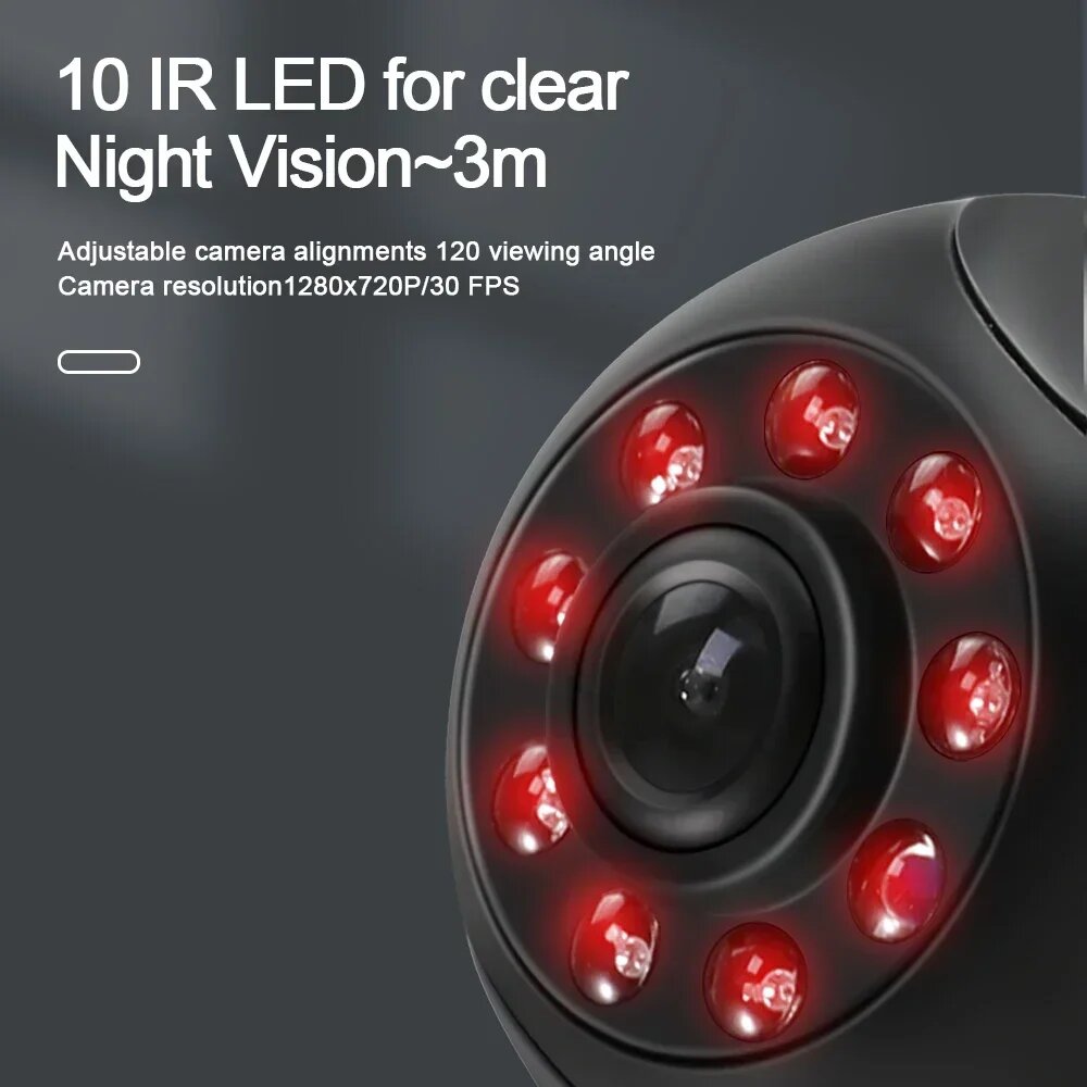 Беспроводная Wi-Fi камера заднего вида, магнитная сцепка, резервное устройство мониторинга заднего хода, перезаряжаемая камера IOS Android, грузовик, кемпер, автобус