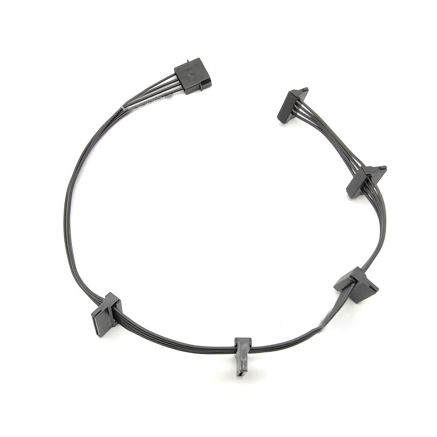 2шт SATA Power 4 Pin От 1 Штекера До 5 Штекерных Разветвителей Жесткого Диска Кабель Для Жесткого Диска SSD