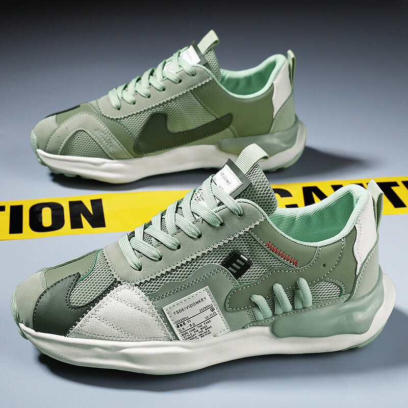 LUO Кроссовки Мужчины Зимой Теплые Плюш Антискользящие/8068 green