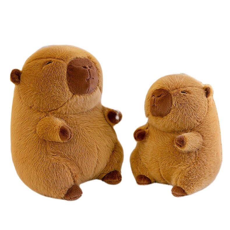 Трансграничная оптовая поставка плюшевых игрушек-капибар, маленьких кукол-капибар в рюкзаках и плюшевых игрушек-капибар