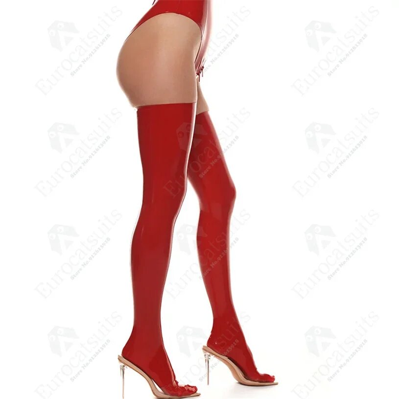 Латексные брюки Eurocat Suits Красный, S, red stockings