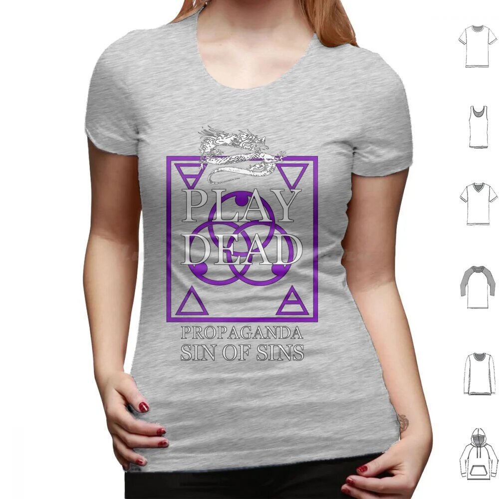 Футболка Play Dead Sin of Sins, фиолетовый, W-Tee-Gray