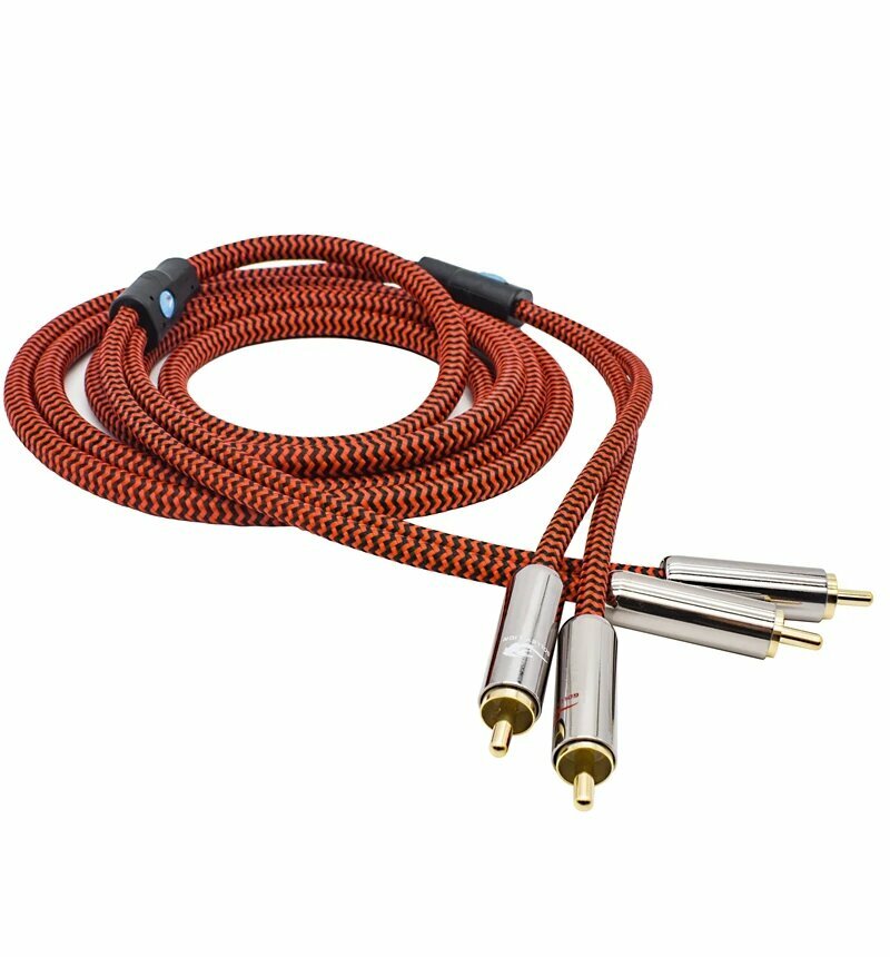 Аудиофильский двойной аудиокабель RCA для усилителя сабвуфера динамик автомобильный DVD 2RCA на 2RCA экранирующий кабель 1 м 2 м 3 м 5 м 8 м 10 м