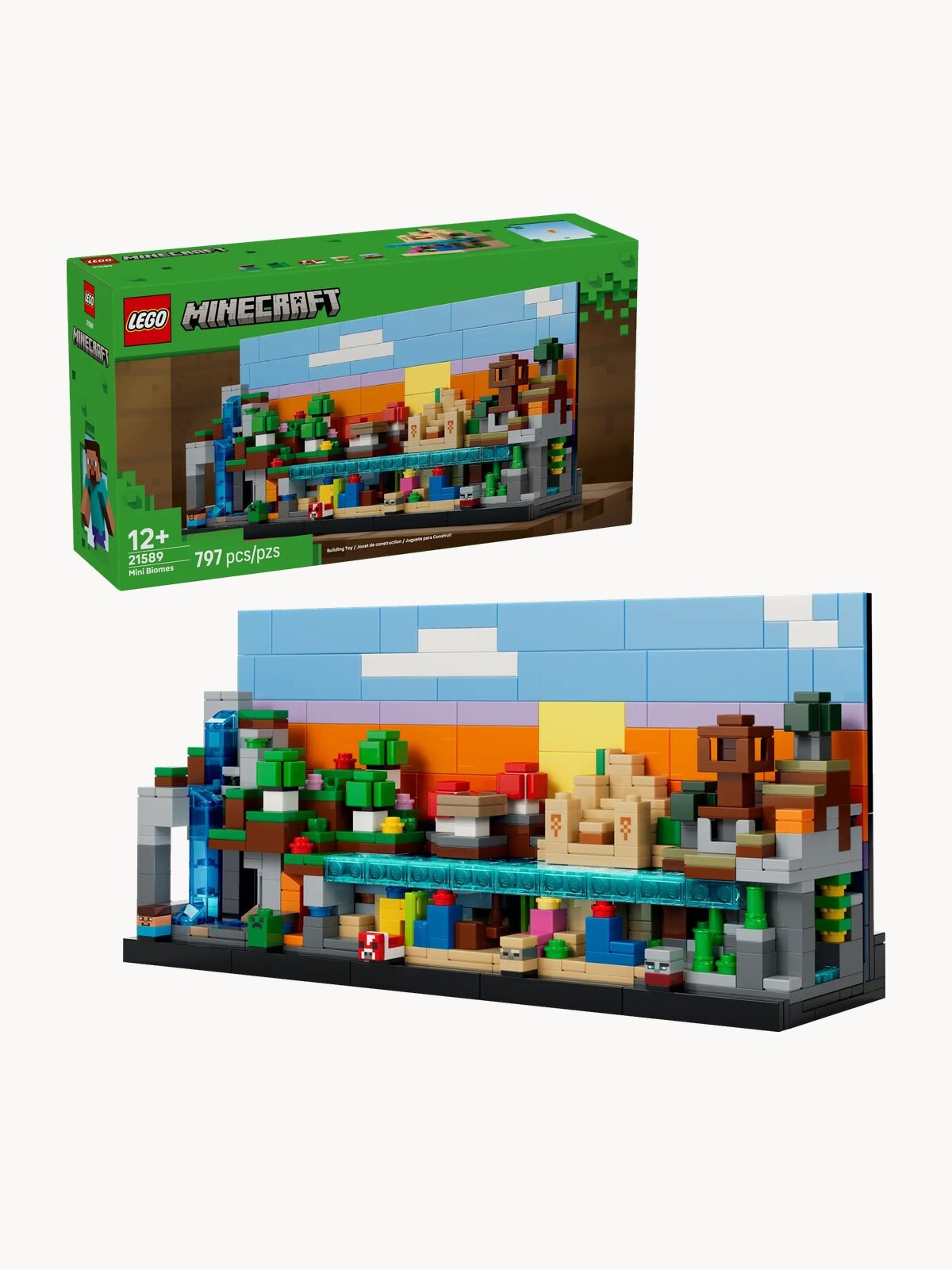 Конструктор LEGO Minecraft "Миниатюрные Биомы" 21589(N), 979 деталей, от 12 лет