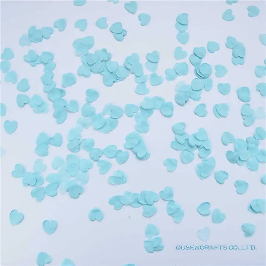 1500 шт, бумажные конфетти в форме сердца