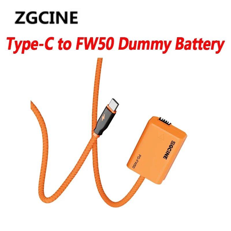ZGCINE Type-C to FW50 Dummy Battery