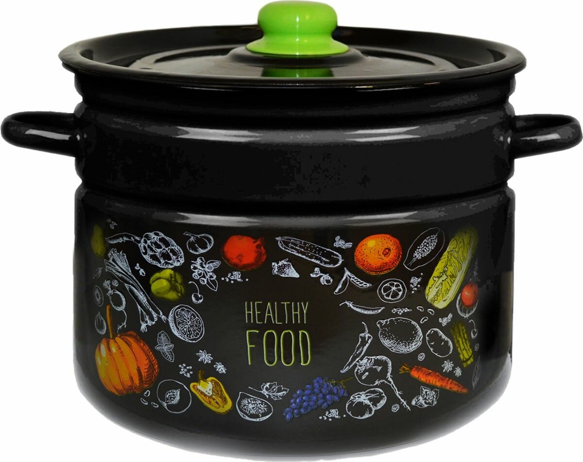 Кастрюля Appetite Healthy Food, Углеродистая сталь, 9л