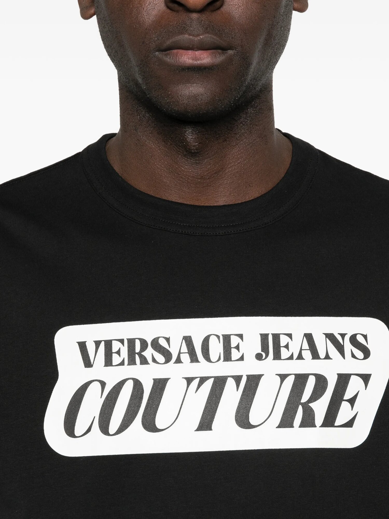 Футболка Versace Jeans Couture, размер S, черный — фото 1
