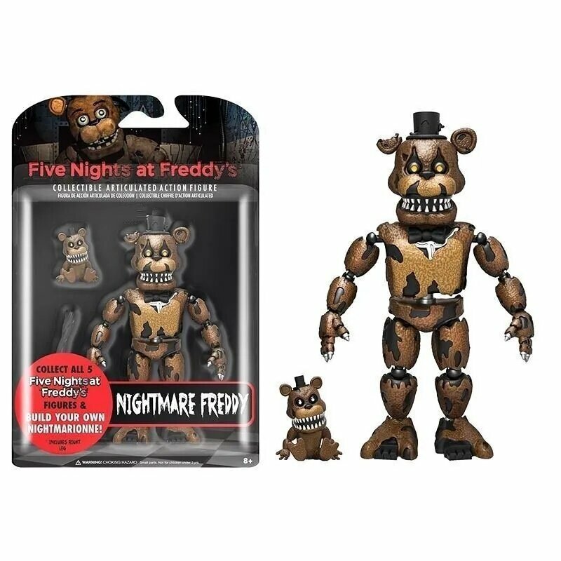 Фигурка аниматроник Кошмарный Фредди фнаф из серии Five Nights at Freddy's