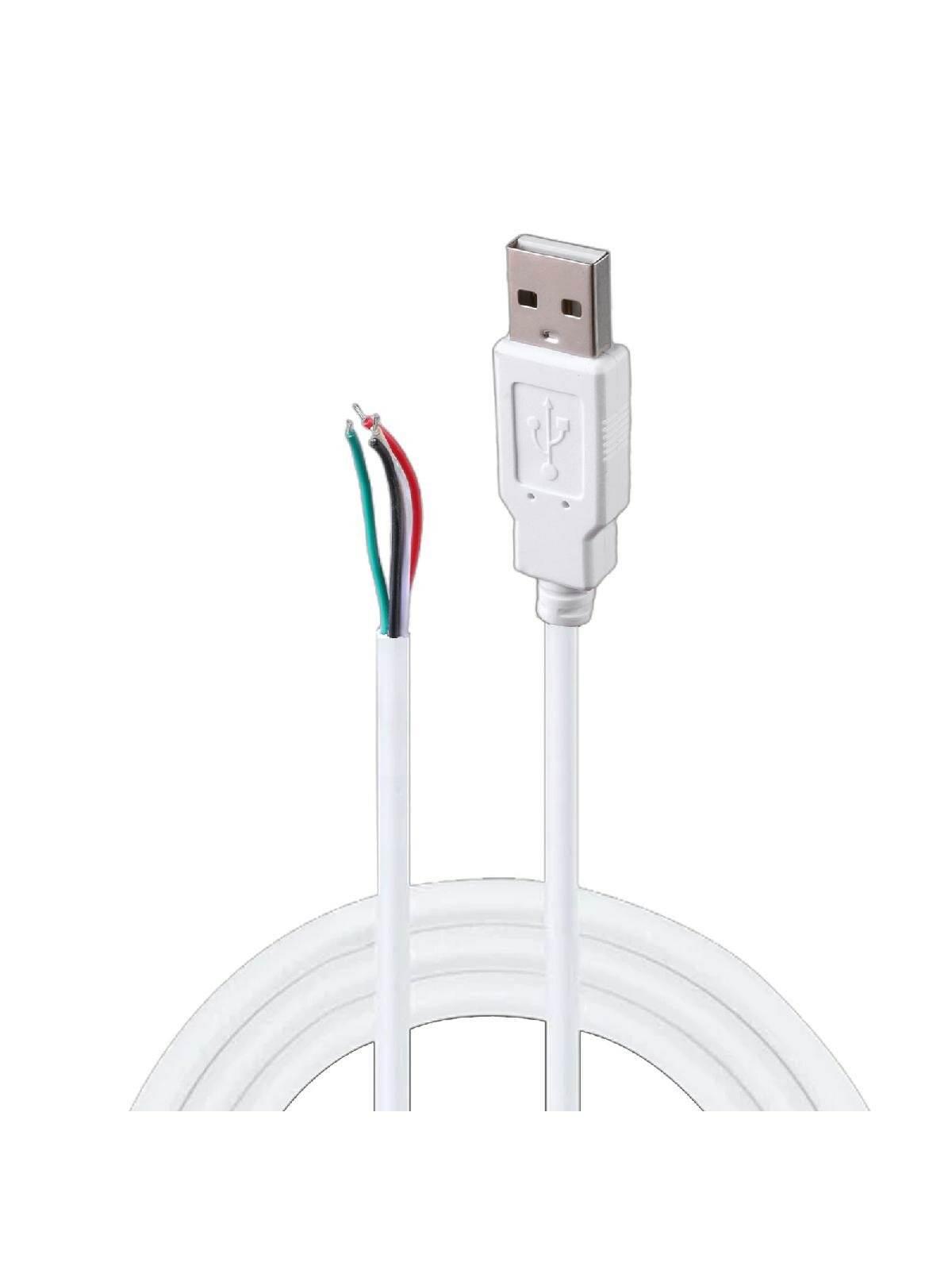 Кабель питания USB 4-контактный USB-штекерный кабель Удлинитель для зарядки данных