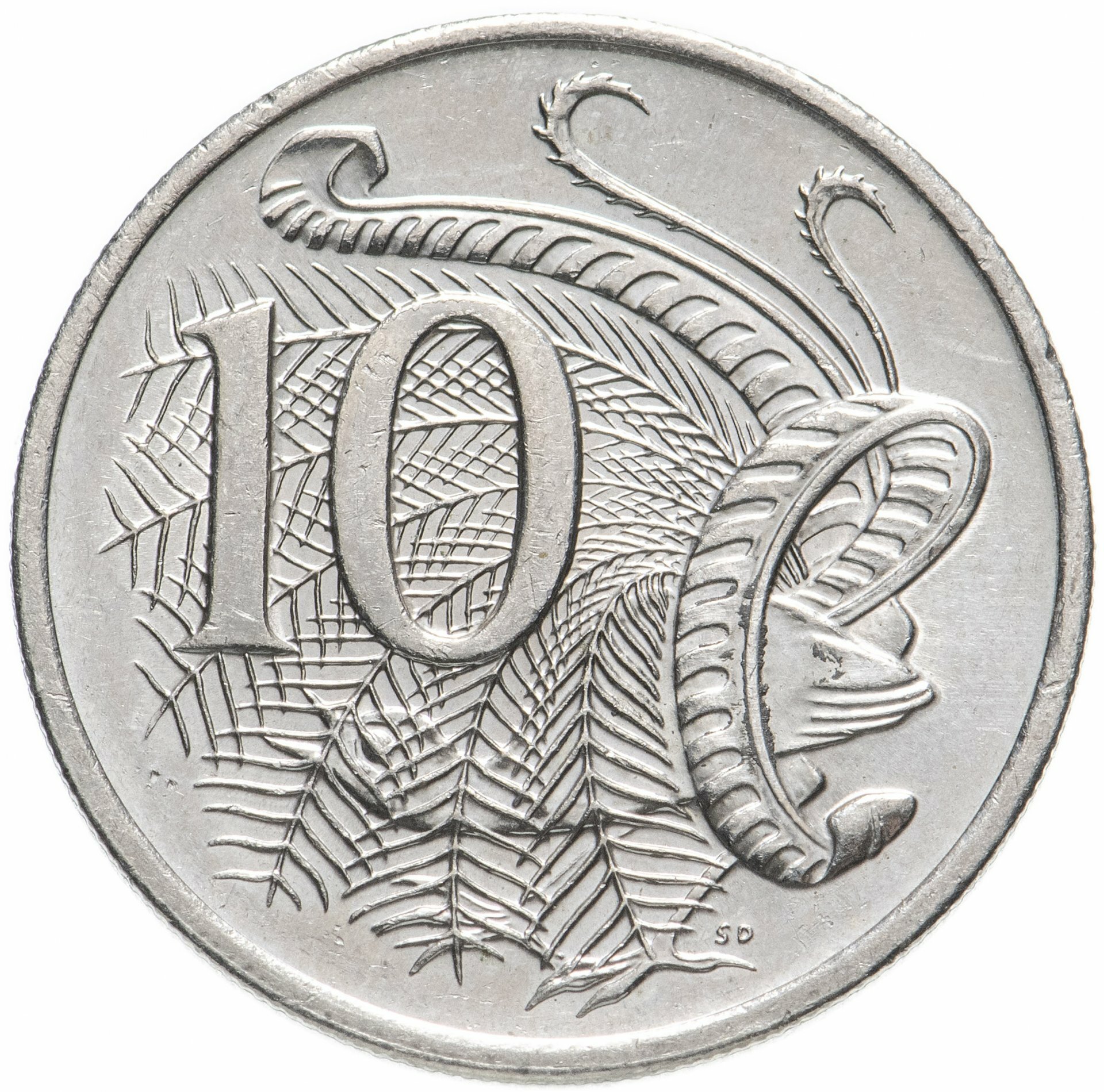 Австралия 10 центов 1999-2019, Мельхиор медь-никель, в сохранности AU