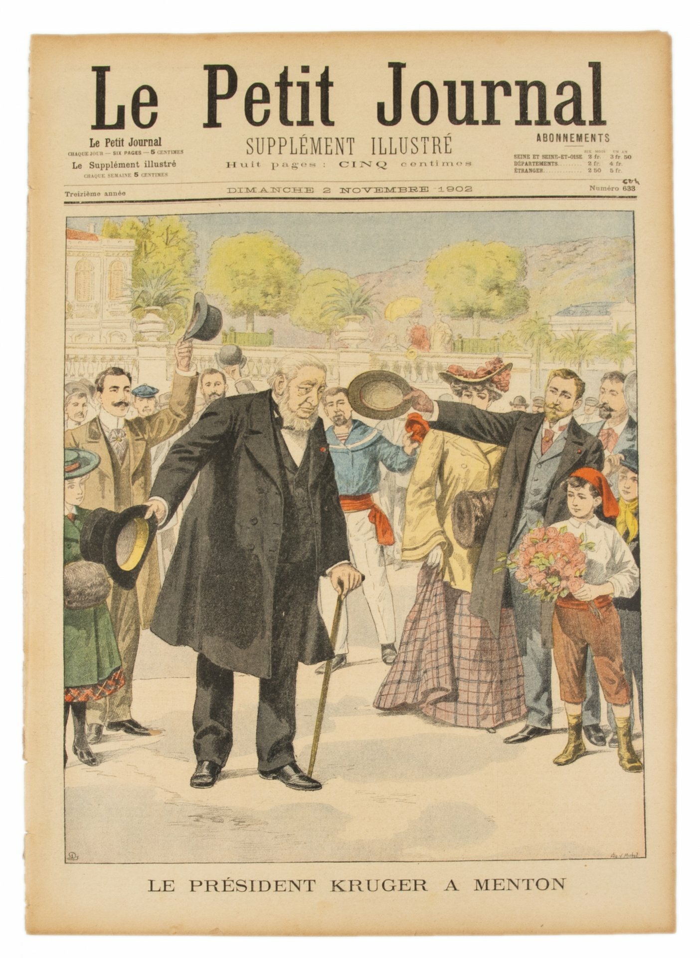 Газета "Le Petit Journal" выпуск № 633 от 02 ноября 1902