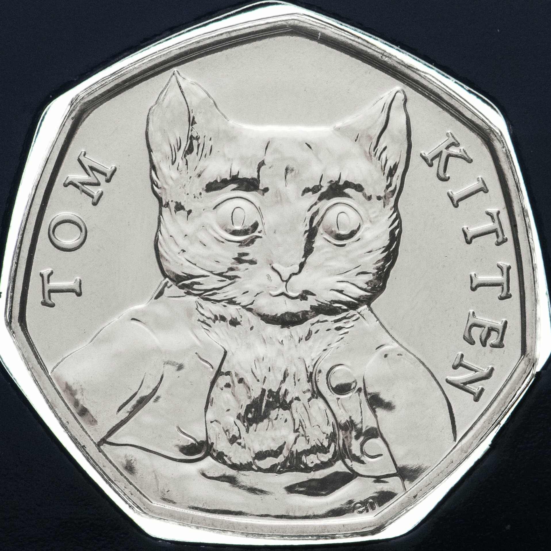 Великобритания 50 пенсов 2017 “Котенок Том Tom Kitten”, Мельхиор медь-никель, в сохранности UNC