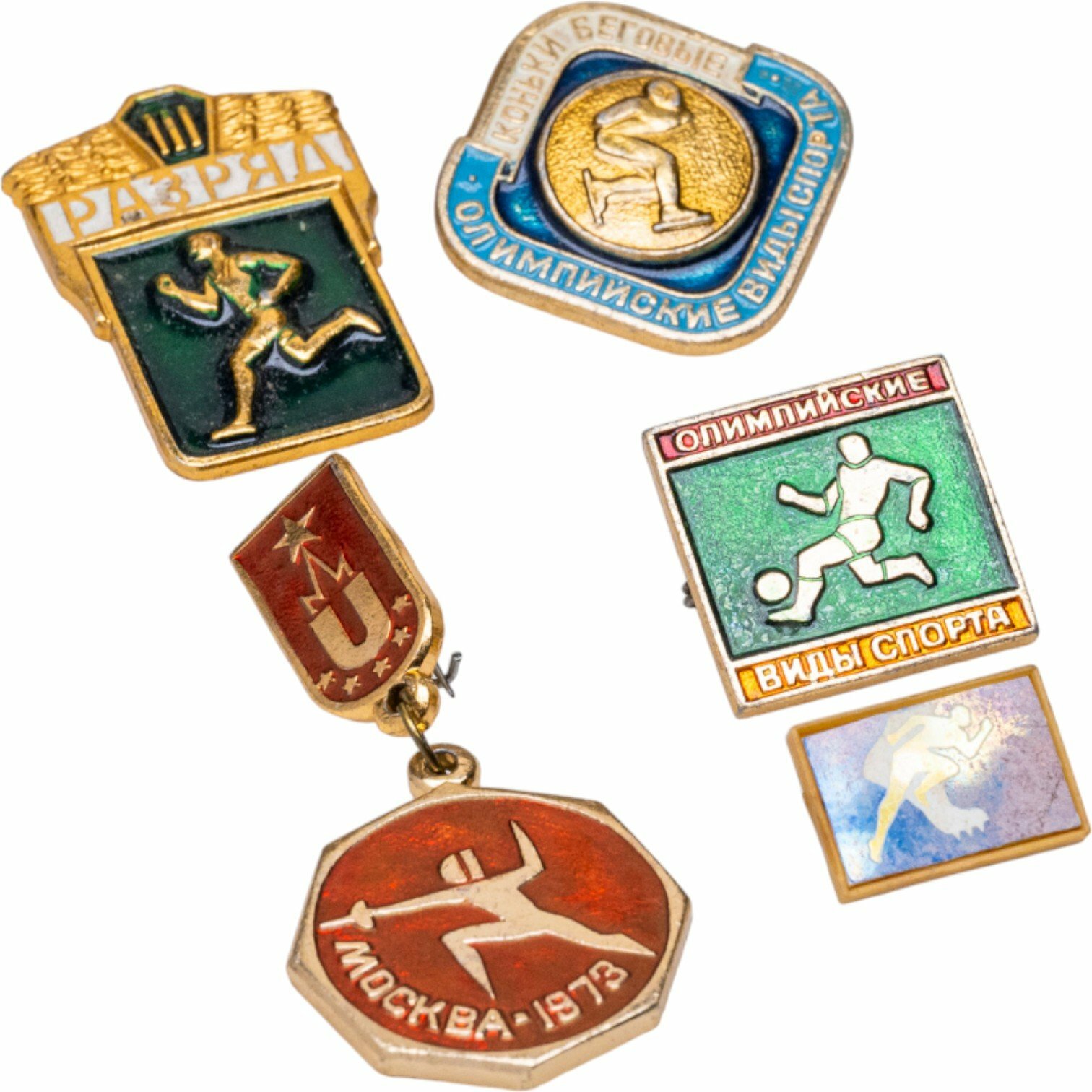 Набор знаков из 5 штук "Спорт СССР"