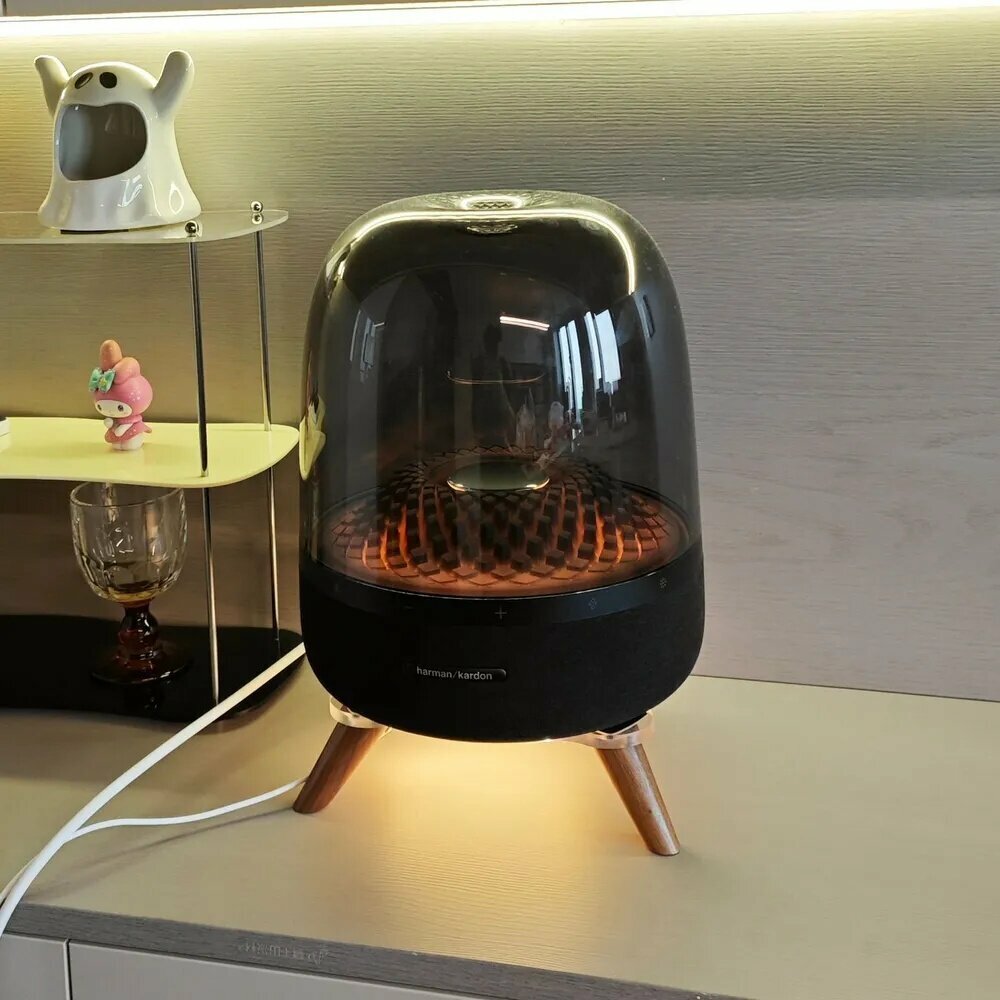 Основание звуковой системы Harman Kardon (без звуковой системы, прозрачное основание, ножки из бука)