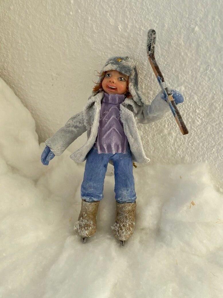 Ватная игрушка новогодняя