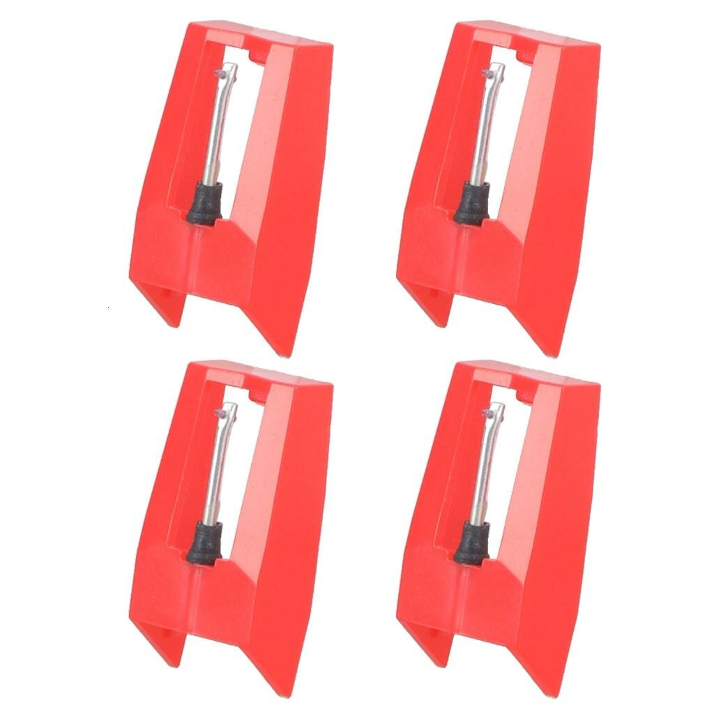 1/2/4шт Замена иглы проигрывателя пластинок Пластиковая игла поворотного стола