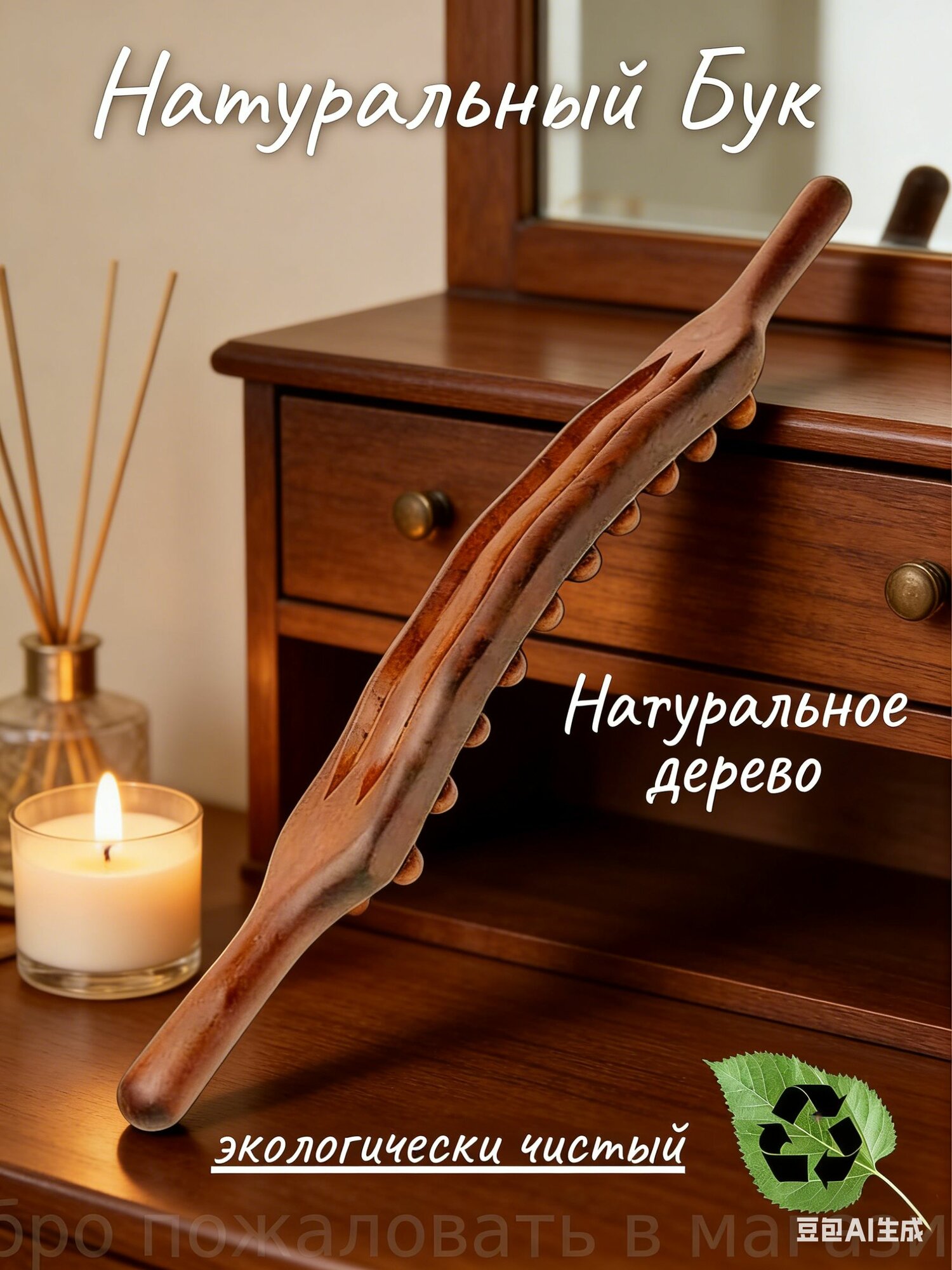 Деревянная массажная палочка для занятий спортом и фитнесом, ног, шейного отдела позвоночника, нижней части спины и шеи, подходит для расслабления мышц