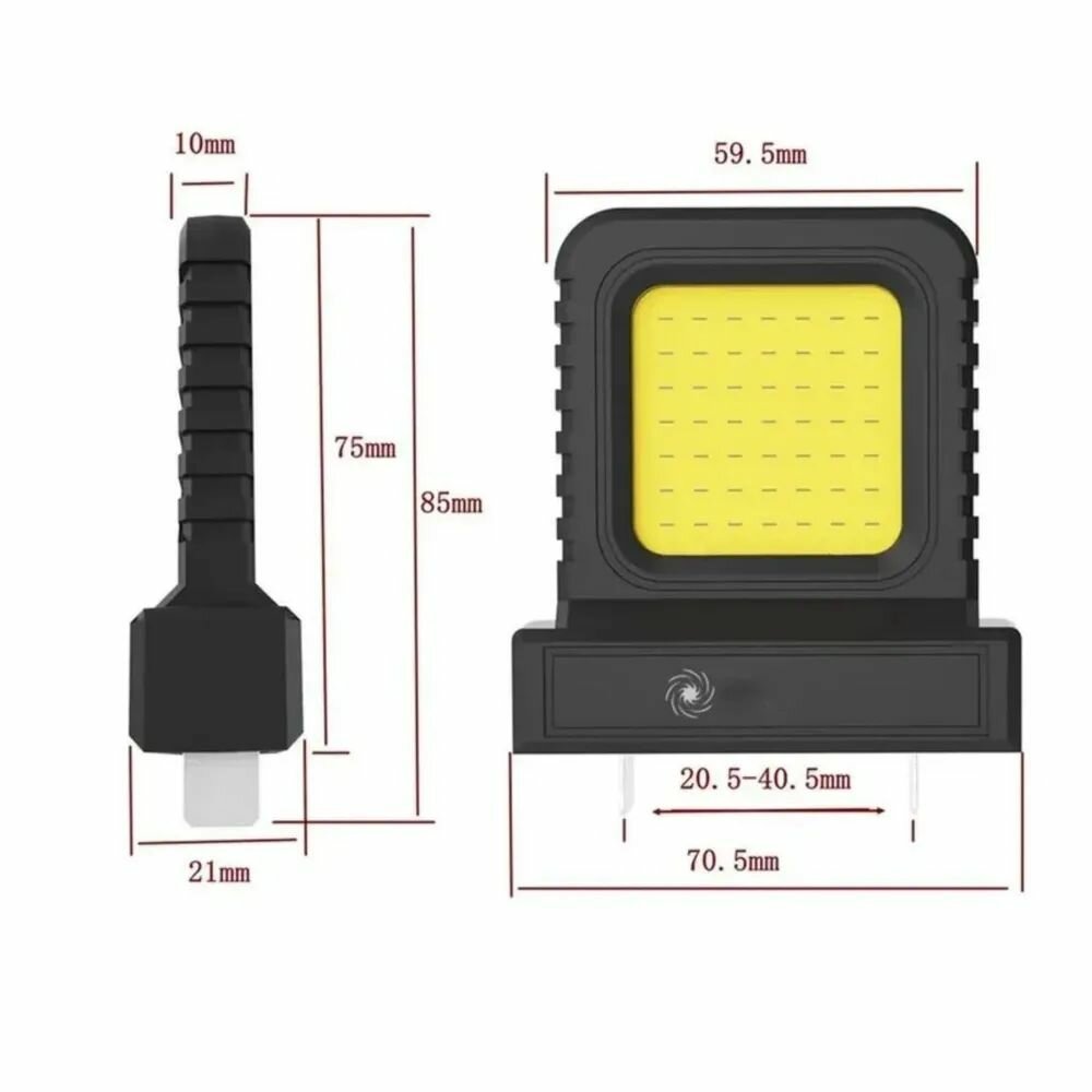 Светодиодный рабочий светильник для Макита, Милуоки, Деволт, литий-ионный аккумулятор 20 В-21 В, общий интерфейс, аксессуары для электроинструментов для мастерских