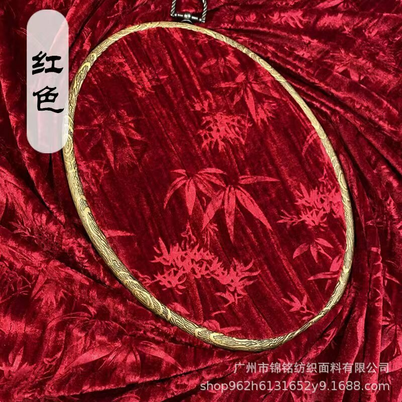 Новая китайская стильная ткань с тиснением бамбуковых листьев, бархатная ткань для осенне-зимнего ручного вязания, ткань для ретро-платья чеонгсам ханфу