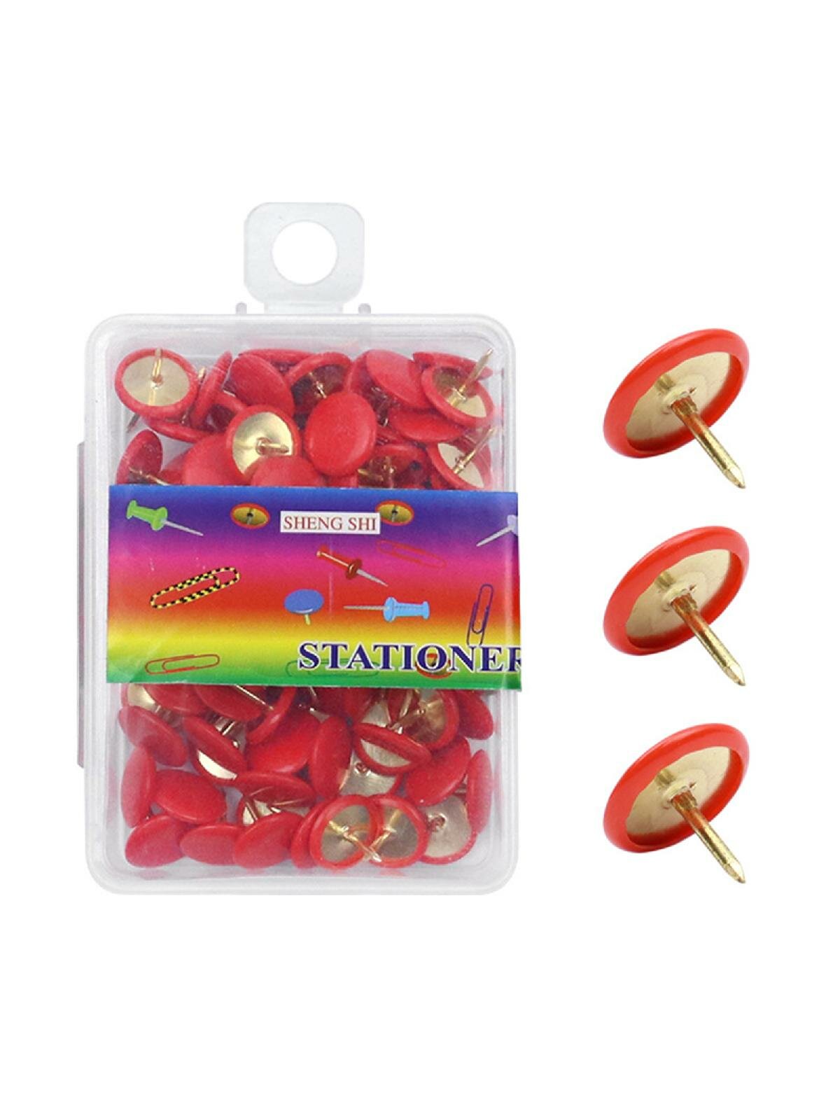 100 шт Накладки, декоративные кнопки, Булавки для рисования, кнопки, булавки для плакатов