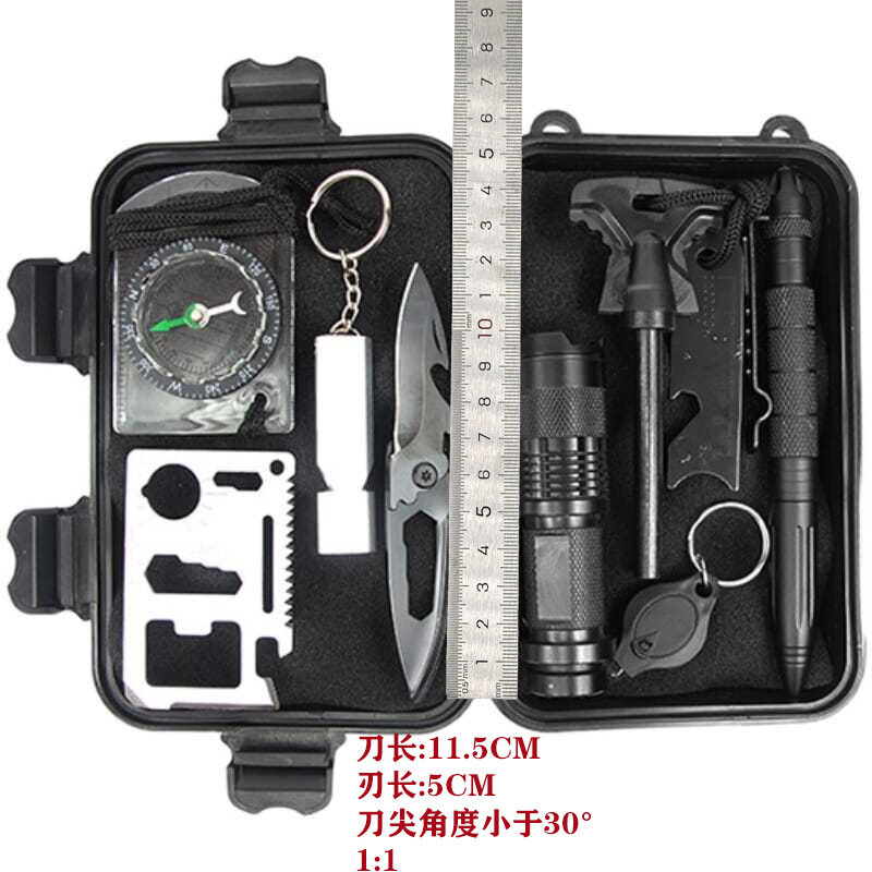 Многофункциональное снаряжение для выживания, набор для приключений на природе, предотвращение стихийных бедствий, аптечка, свисток, кремень, огниво, выживание, кемпинг