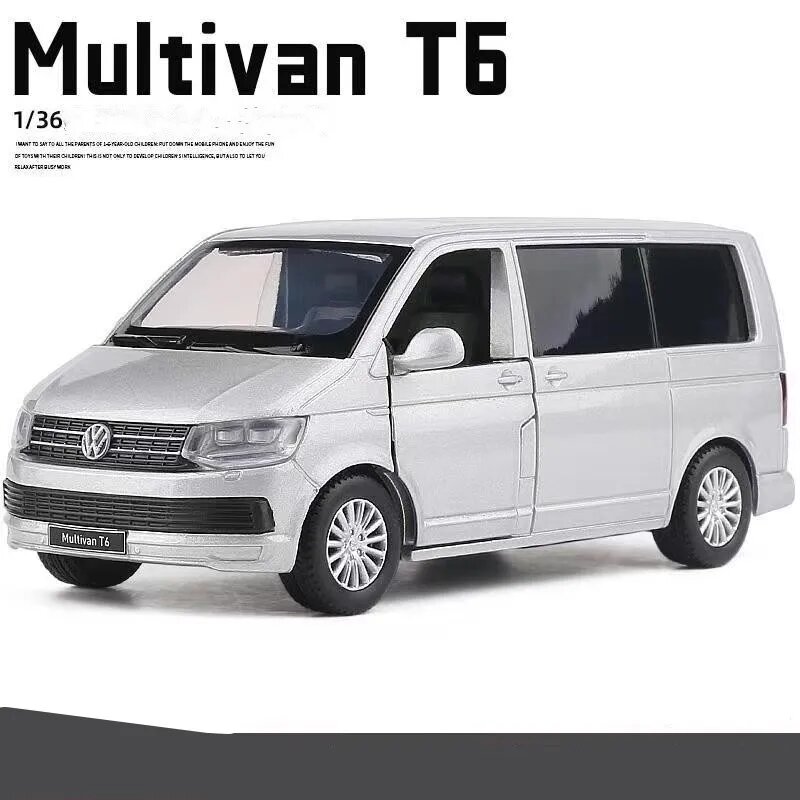 Игрушечный автомобиль VW Multivan T6 1:36 металлический