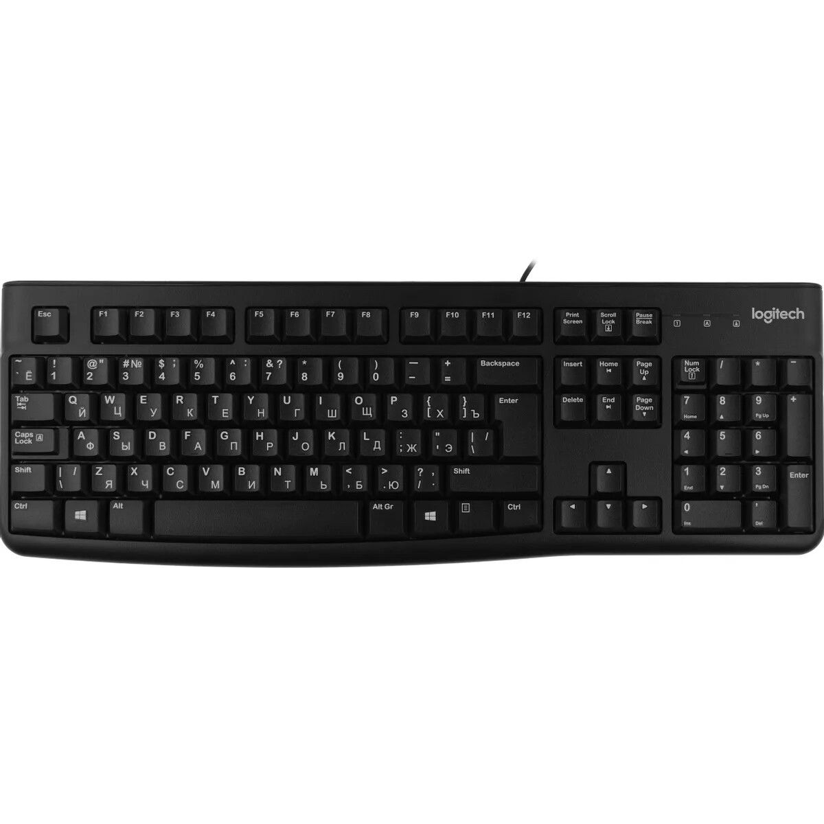 Клавиатура Logitech Keyboard K120 for business (920-002522) черный, USB