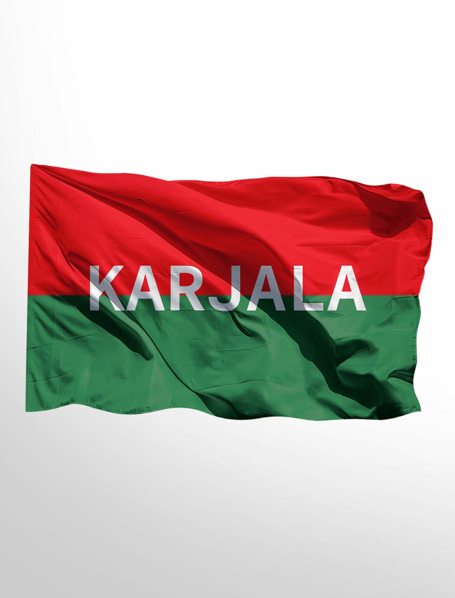 Флаг Карьяла Karjala, 70х105 см на шёлке для ручного древка