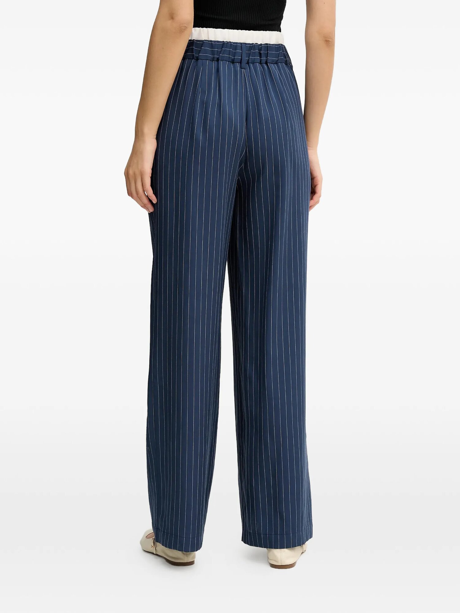 Брюки Sisley Pinstripe buttoned trousers, размер 40 — фото 1