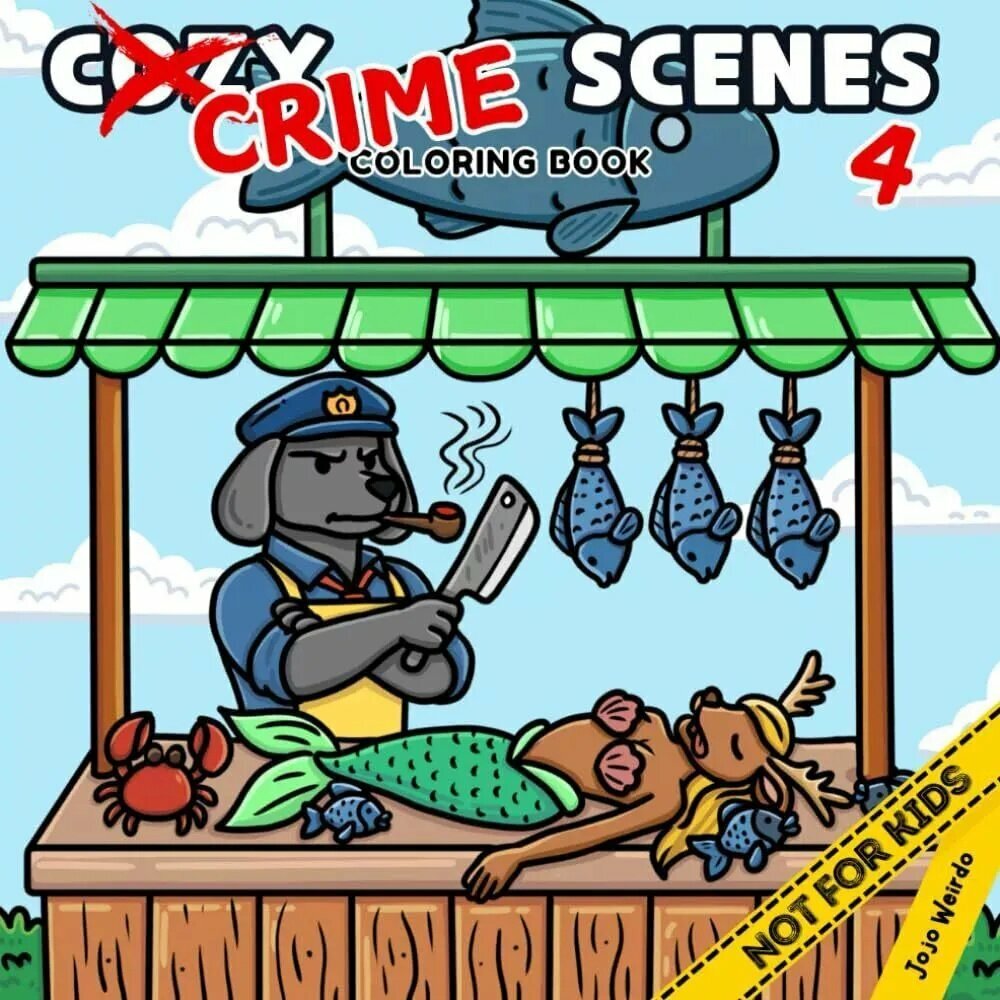 Раскраска антистресс для взрослых и подростков Coco Wyo -Cozy Crime Scenes 157