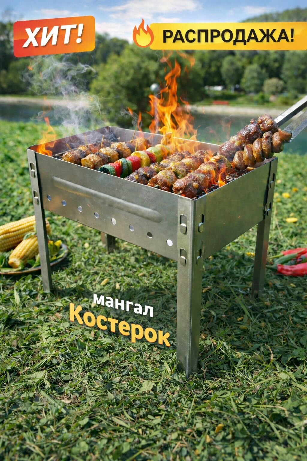 Мангал костерок 350 х 250 х 140