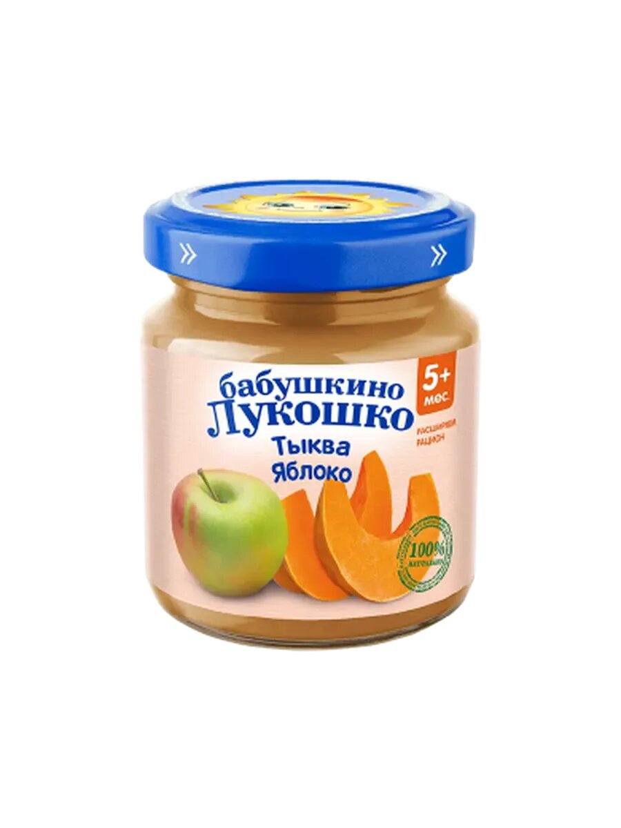 Бабушкино Лукошко Пюре яблоко/тыква 100г