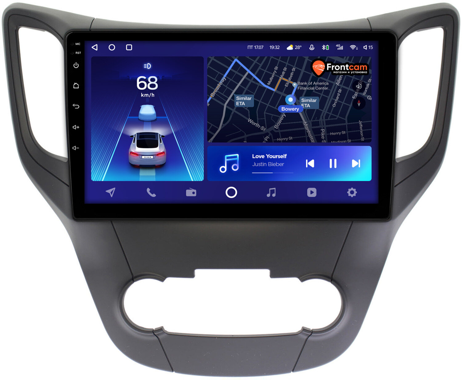 Штатная магнитола Teyes CC2 PLUS 4/32 10" RM-1041 Changan CS35 2013-2022 (черная) Android 10 (4G-SIM, DSP, QLed)