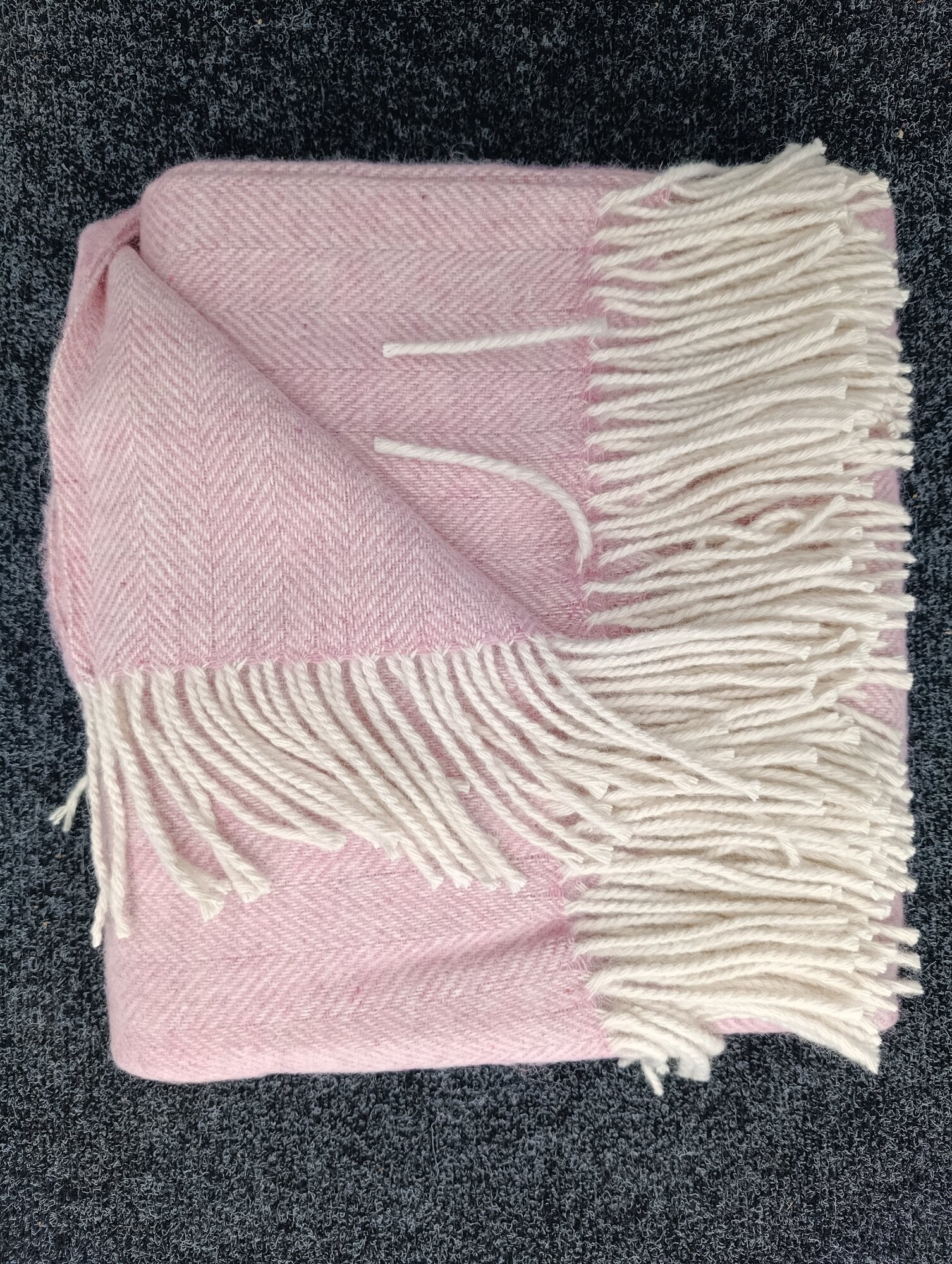 Индийский плед, 150 на 200, Перуанская альпака, клетка, елочка