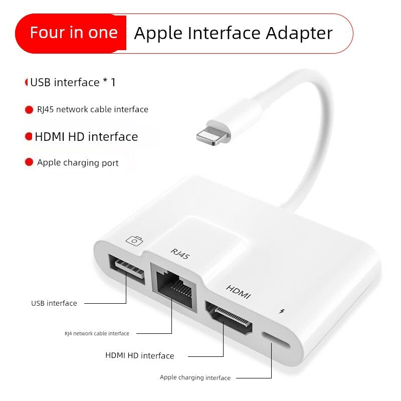 Подходит для конвертера Apple-HDMI, кабеля для синхронизации высококачественного изображения с мобильного телефона