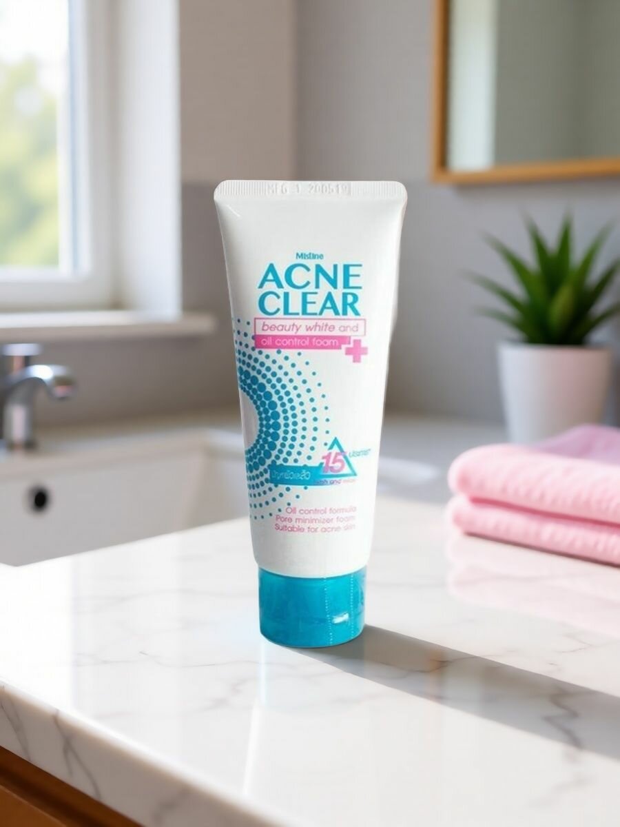 Пенка для умывания Mistine против акне и угрей для жирной кожи 85г