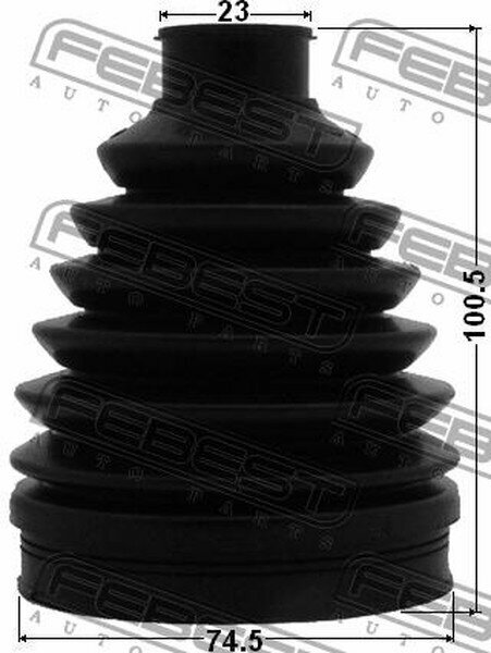 Комплект пыльника шруса наружный FEBEST 1217P-SOL2WD Hyundai Accent 11 2011-2014 Hma 74.5x100.5x23