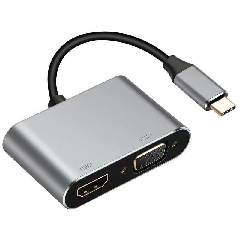 Концентратор USB Type-C 9 в 1 для ноутбука с поддержкой 4K 60Hz, адаптер расширения портов HUB, HDMI и USB 3.0