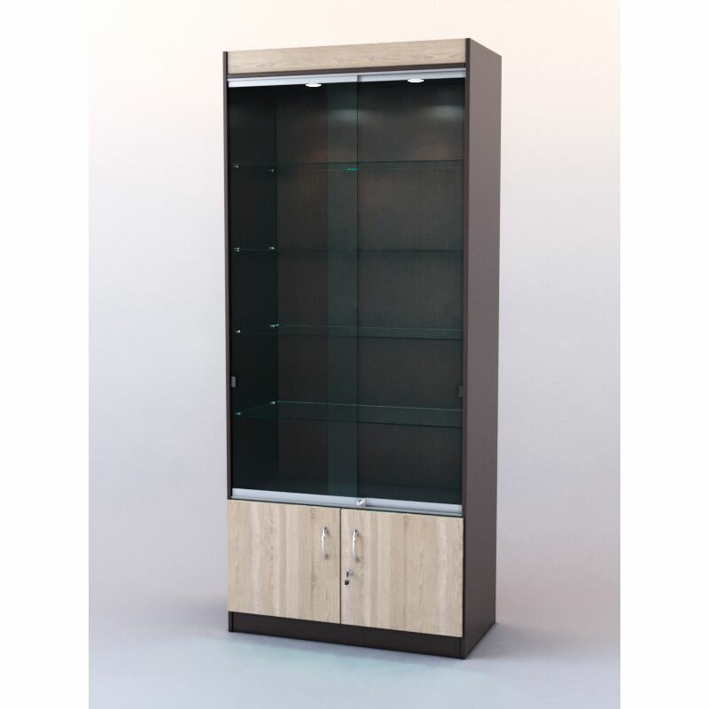 Витрина для оружия №3, Дуб Венге и Дуб Сонома. Производитель товара - компания Westcom.