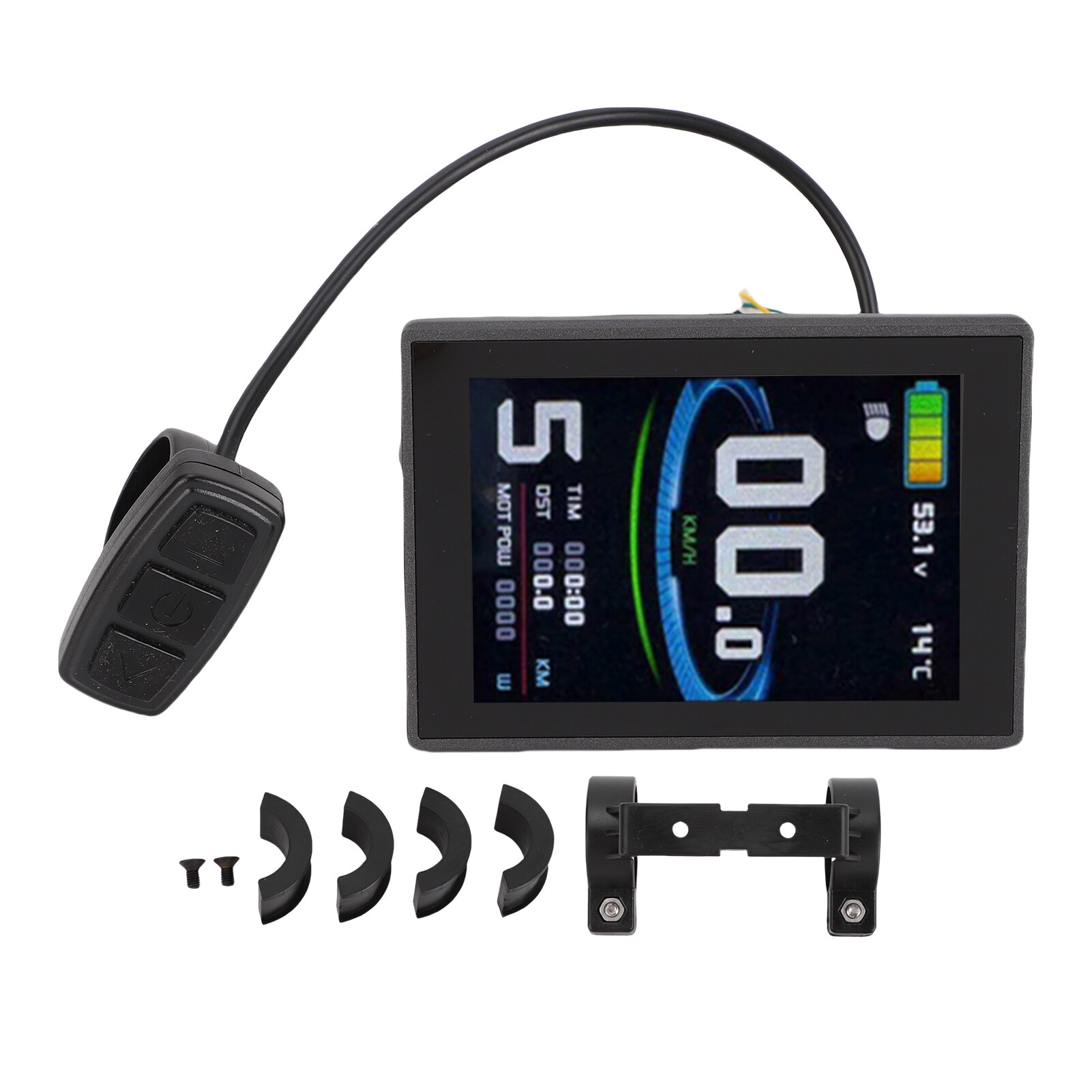 Электрический самокат LCD дисплей 24V 36V 48V KT LCD8S панель управления с SM разъемом цветной экран