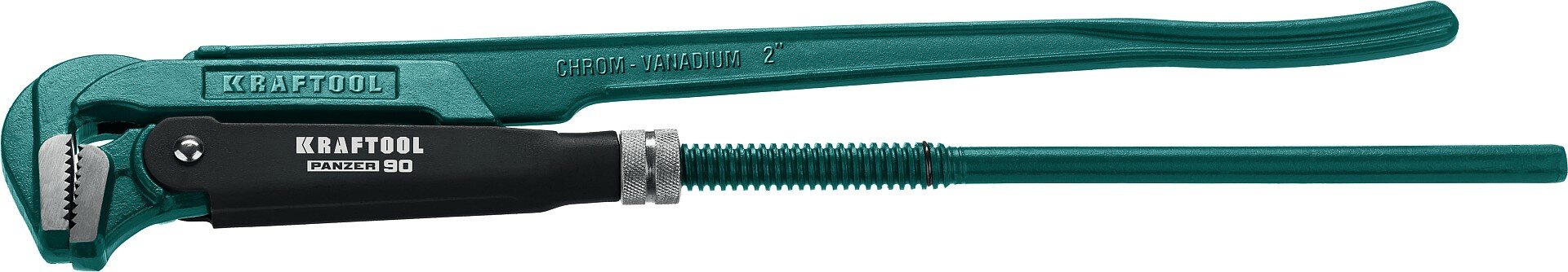 KRAFTOOL PANZER-90, №3, 2″, 560 мм, трубный ключ с прямыми губками (2734-20)