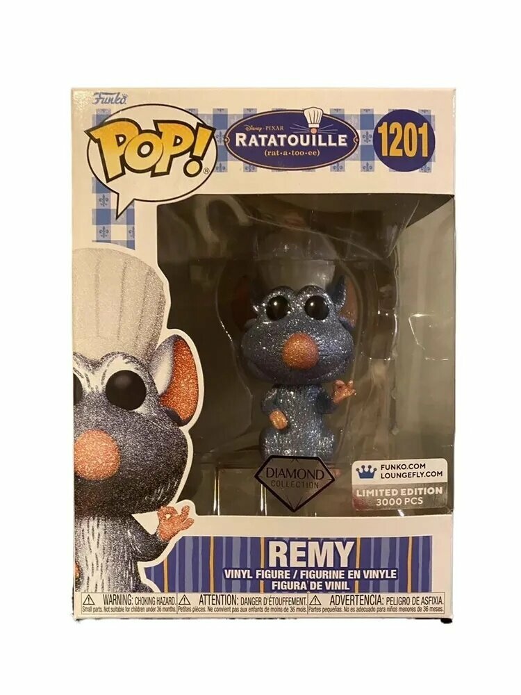 Фигурка Pop! #1201 Ratatouille Series Action Figures Remy Diamond Collection Limited Edition 3000 PCS - 4.1 Inches (Блестящая фигурка, ограниченный тираж)